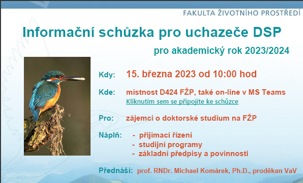 Informační schůzka pro uchazeče DSP pro akademický rok 2023/2024 ...